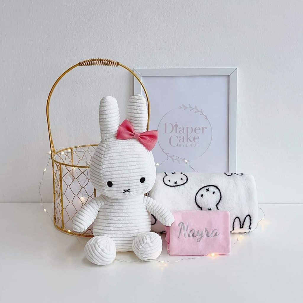 Miffy Basket Hamper (Girl) | Personalised Baby Gift Shop Singapore ...